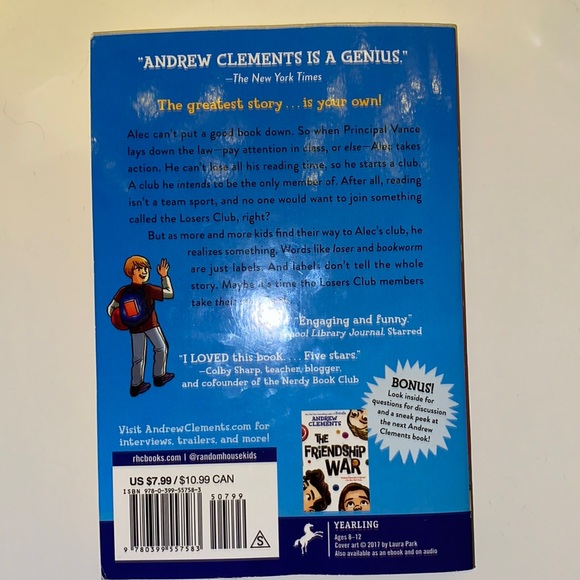 Other | The Losers Club By Andrew Clements | Poshmark